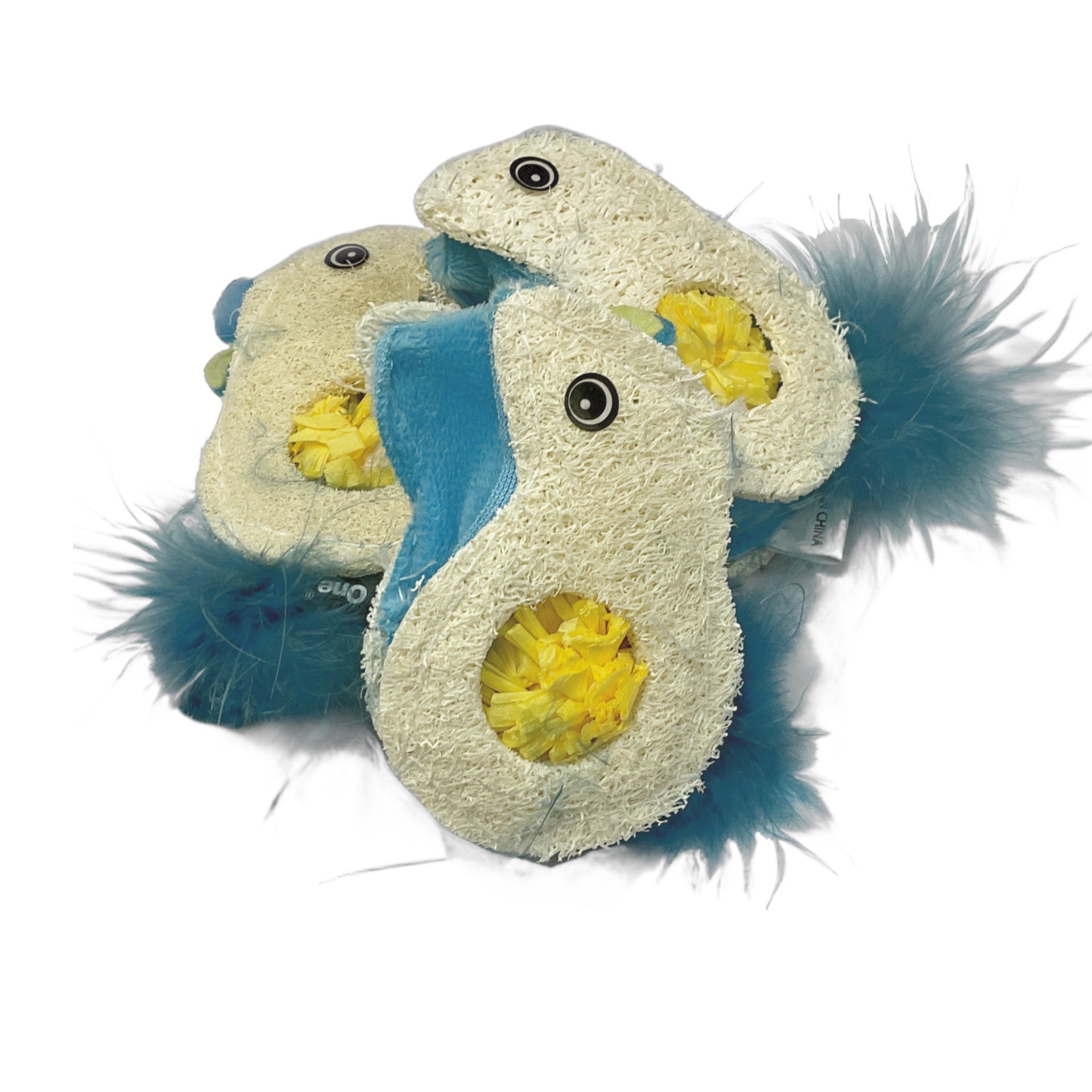 Loofa & Raffia Crinkle Mouse Cat Toy | Animal World of Boronia